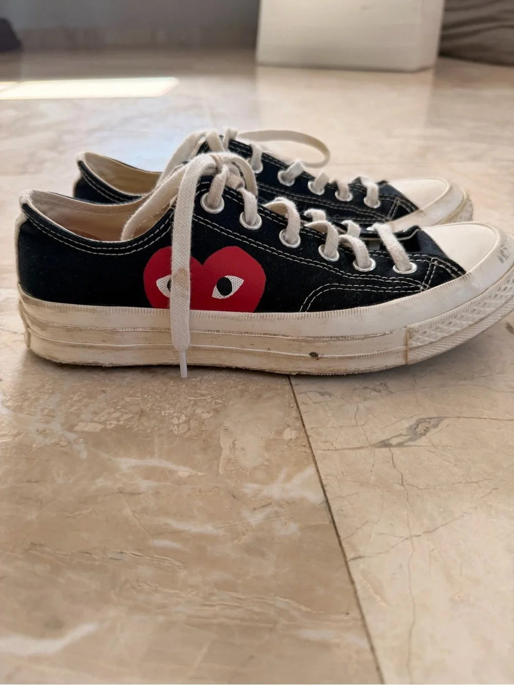 Converse | Shoes | Converse Sneakers Unisex 85 Black Comme Des Garcons ...